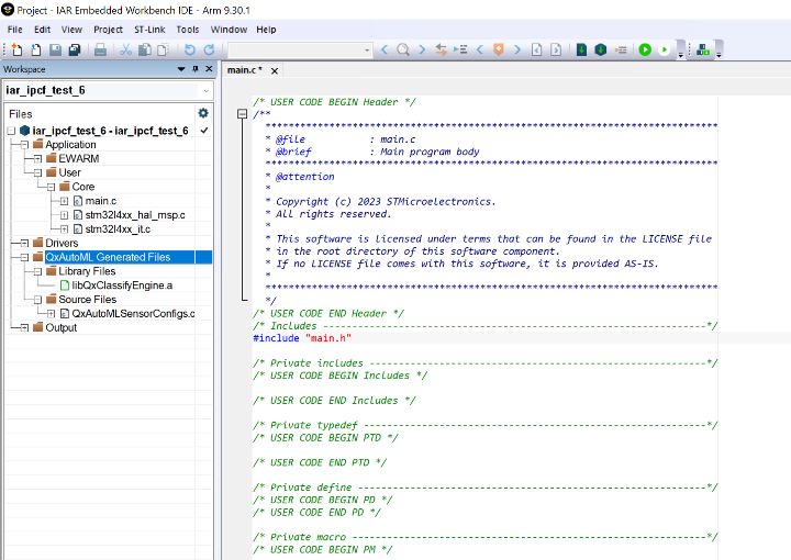 IAR Workbench Project Integration Guide